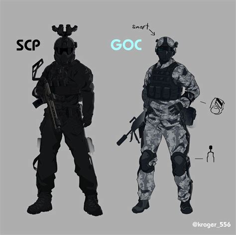 Scp Designs Part 1 By Brucekrager On Deviantart Scp Guard Outfit Scp
