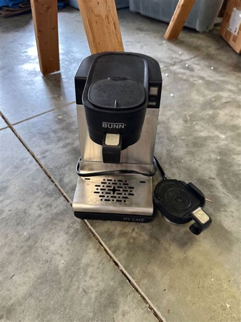 Lot 134 Bunn My Cafe Mcu Single Cup Coffee Maker Just Right Estate Sales