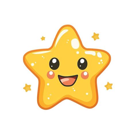 Cute Star Simple And Flat Colors Premium Ai Generated Image