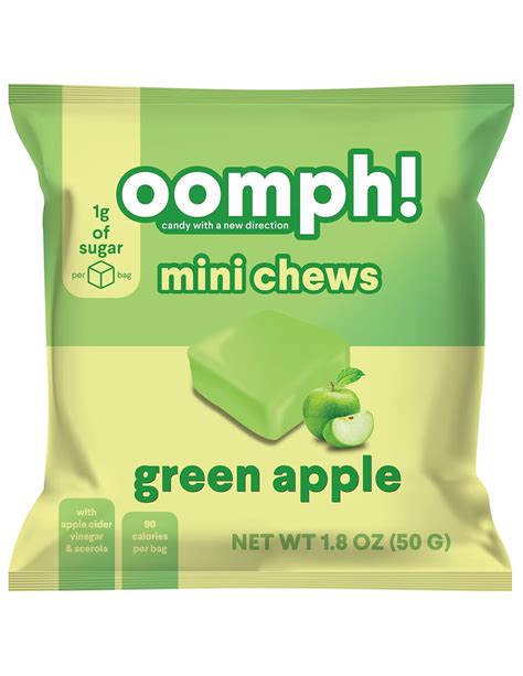 Oomph Sweets Mini Chews Low Sugar Fruit Snack High Fiber Taffy Low Calorieketo