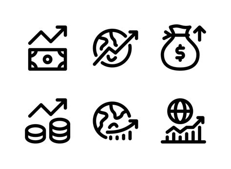 Simple Set Of Market Economy Related Vector Line Icons 14905586 Vector