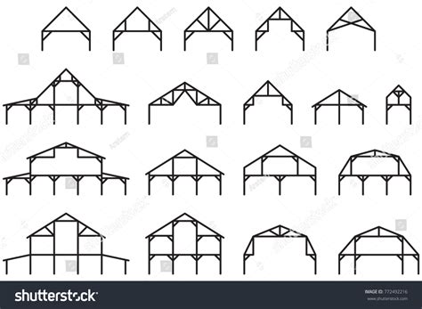 Types Timber Frames Stock Vector Royalty Free 772492216 Shutterstock