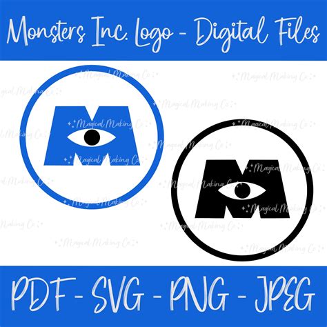 Monsters Inc Logo Stickers Monsters Inc Giant Mike Wazowski Peel And