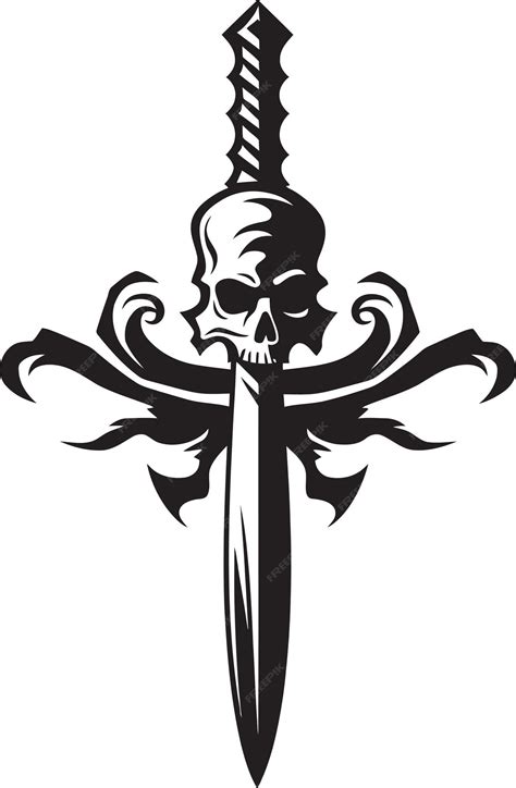 Buccaneers Regalia Vector Emblem Of An Elegant Pirate Blade Sea