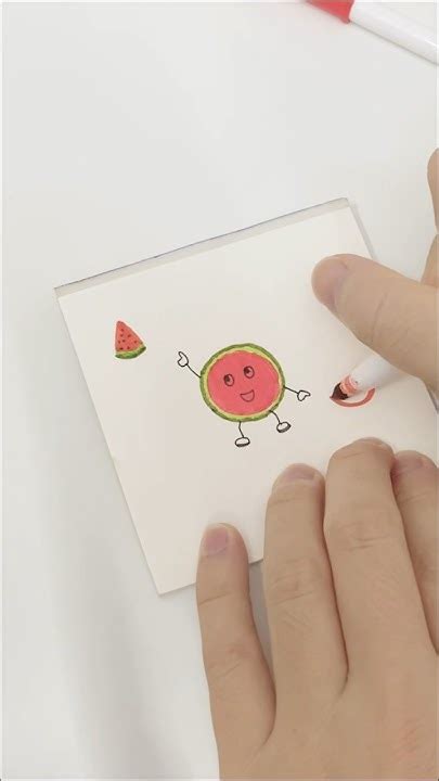 Vẽ Dưa Hấu Cute Series Minhtee Watermelon Shorts Youtube