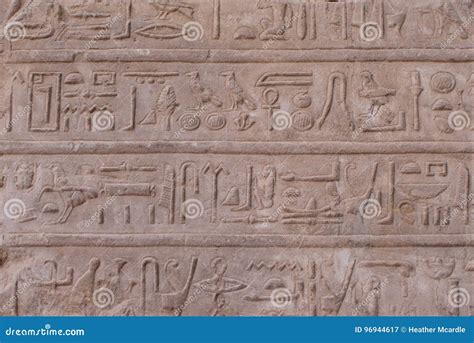 Heiroglyphs Stock Image Image Of Kingdom Gray Water 96944617