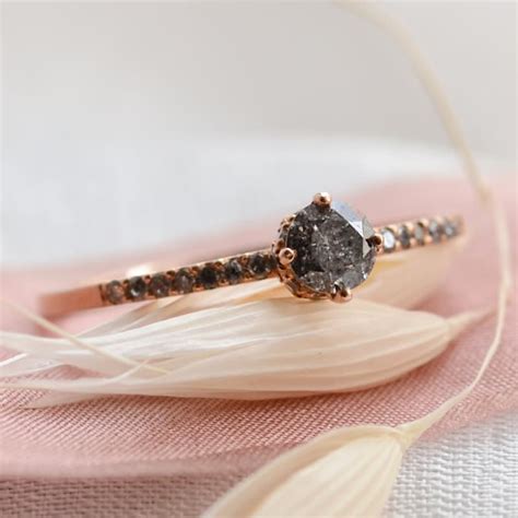 Tiny Diamond Ring Etsy