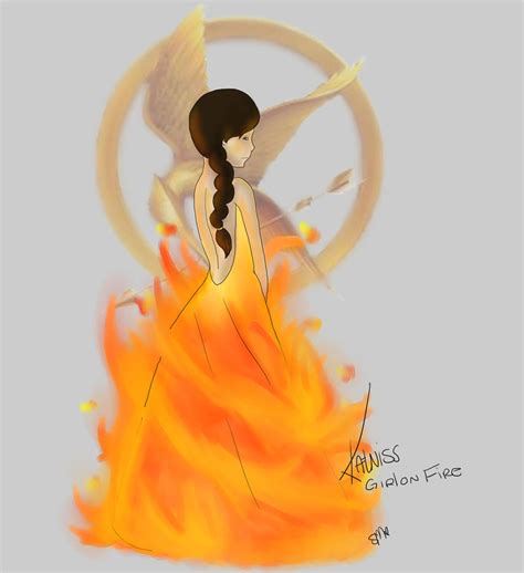 Katniss Girl On Fire By Cordialcrow On Deviantart