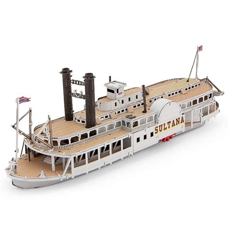 The Sultana Steamboat Metal Earth 3d Model Kit Me1019 Lindenhaus Imports