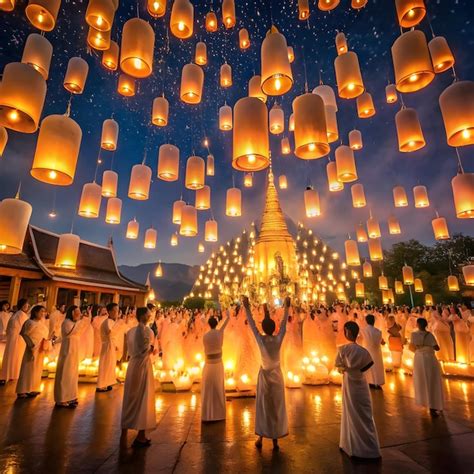 Yi Peng Festival Lantern Festival Chiang Mai Thai Premium Ai