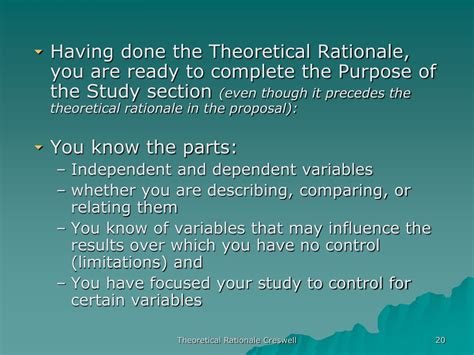 Ppt Purpose Of The Study And Theoretical Rationale A Mini Tutorial