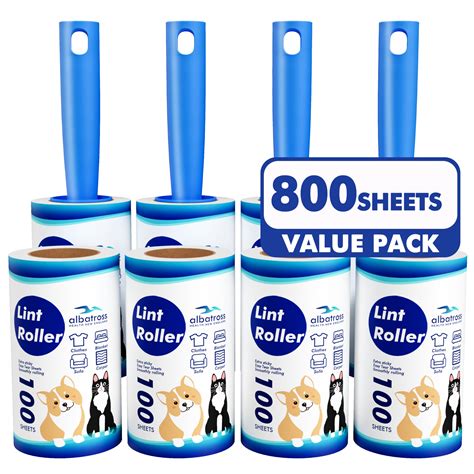 Lint Rollers For Pet Hair Extra Sticky 800 Sheets Mega Value Set Lint