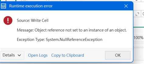 Write Cell Error Occurs Activities UiPath Community Forum