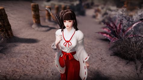 Lilyrim Inuyasha Kikyo Se 9damao Mods Skyrim Se Outfits Rss