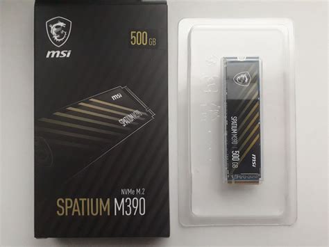 Накопитель SSD MSI SPATIUM M390 NVMe M.2 500GB — купить в интернет ...