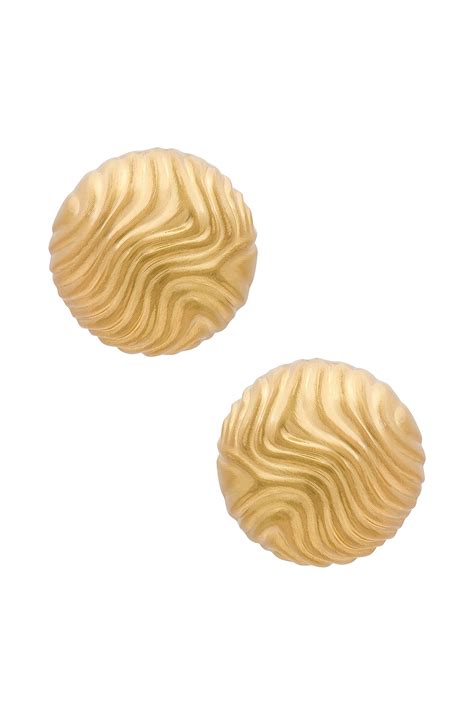Cult Gaia Jaala Earring In Brushed Brass Revolve