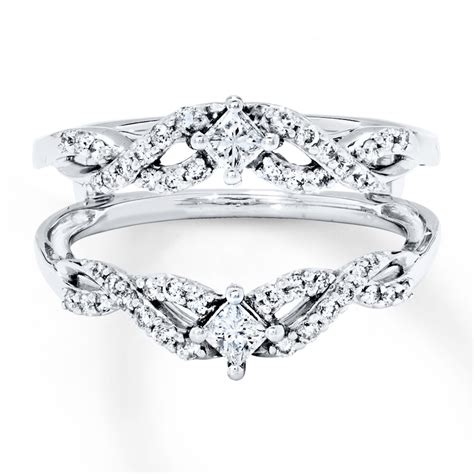 Previously Owned Diamond Enhancer Ring 12 Ct Tw Round And Princess Cut