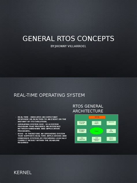general rtos concepts presentation pdf kernel operating system