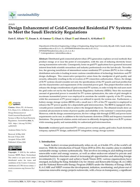 Design Enhancement Of Grid Connected Residential P Pdf