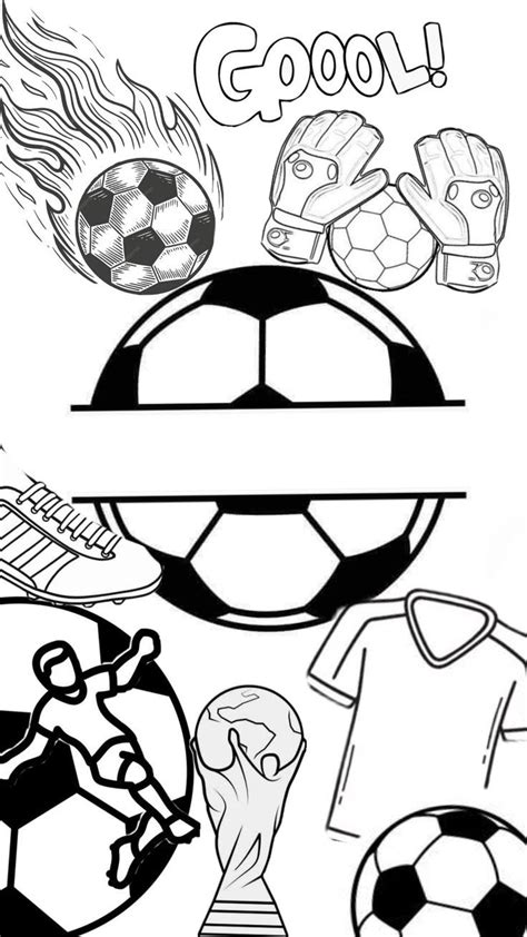 Balon De Futbol Para Colorear
