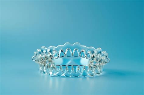 Braces Isolated On Blue Background 3d Rendering Premium Ai Generated