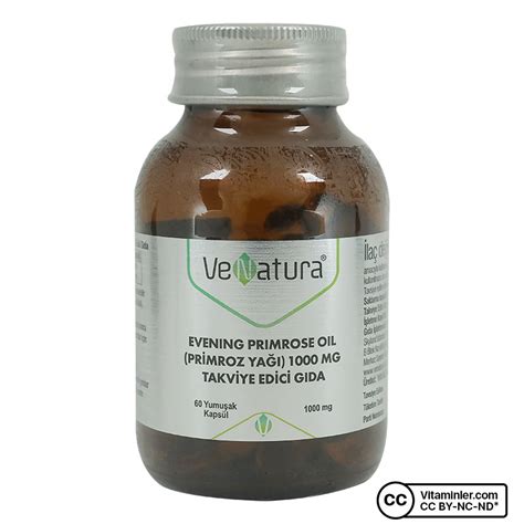 Venatura Evening Primrose Oil Primroz Yağı 1000 Mg 60 Kapsül Çuha