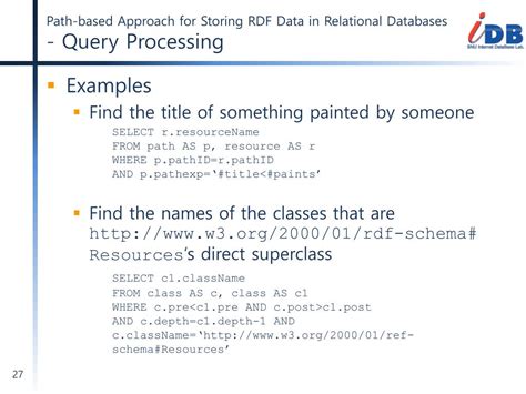 Ppt A Path Based Relational Rdf Database Powerpoint Presentation