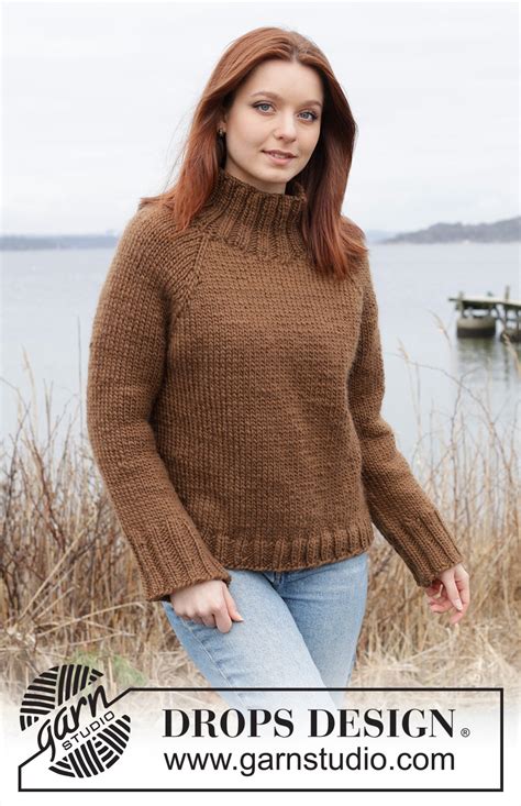 Autumn Amber Sweater Drops 244 25 Gratis Stickmönster Från Drops Design