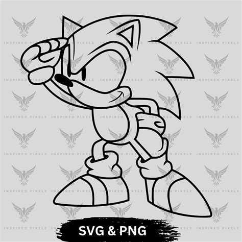 Sonic Outline Svgsonic Outline Pngsuper Sonic Svg Pngsoni Inspire
