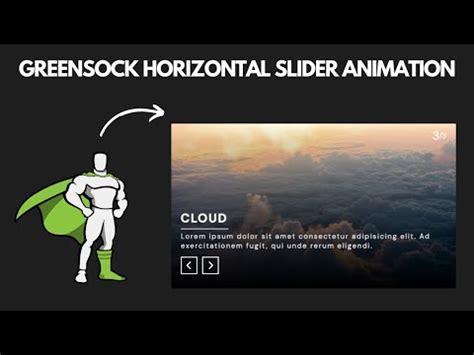 Horizontal slider animation using GSAP | GSAP animation tutorial - YouTube