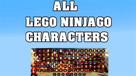 Lego Ninjago All Characters Youtube