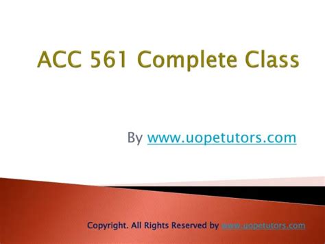 Ppt Acc 400 Complete Class Powerpoint Presentation Free Download