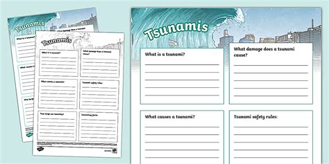 tsunamis fact file template teacher made twinkl