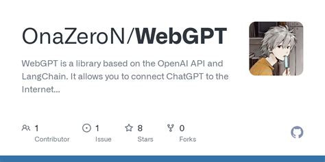 github onazeron webgpt webgpt is a library based on the openai api and langchain it allows