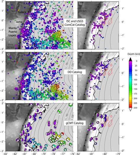 Earthquake And Centroid Catalogs From 1961 Through 15 April 2016 Left