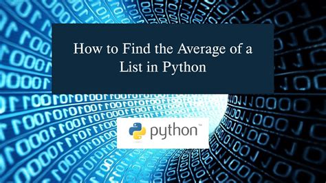 How To Find The Average Of A List In Python Sourcecodester