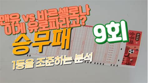 축구토토 승무패 9회차 유로파 컨퍼런스 16강 분석 1부 Youtube