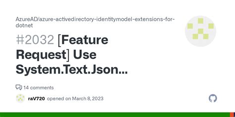 [feature request] use system text json instead of microsoft