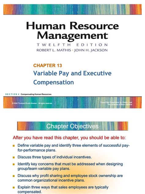 Variable Pay And Executive Variable Pay And Executive Compensation Compensation Pdf