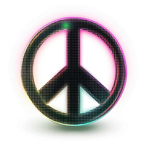 Gradient Blurry Peace Sign Shape Free Photo Illustration Rawpixel