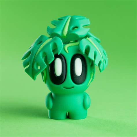 🌿 Blob Plants Mini Plant Collectible Art Toy With Pot Container・ 3d