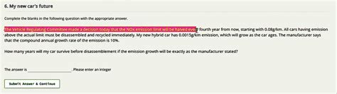 6 My New Cars Future Complete The Blanks In The Following Question