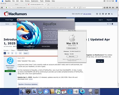 Introducing Aquafox A New Hope Tenfourfox Fork Updated Oct 1 2025