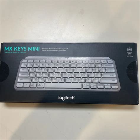 Logitech Mx Keys Mini Bluetooth Backlit Ergonomic Keyboard Pale Grey