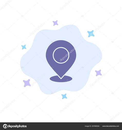Location Map Mark Marker Pin Place Point Pointer Blue Ico Stock Vector Image By ©flatart
