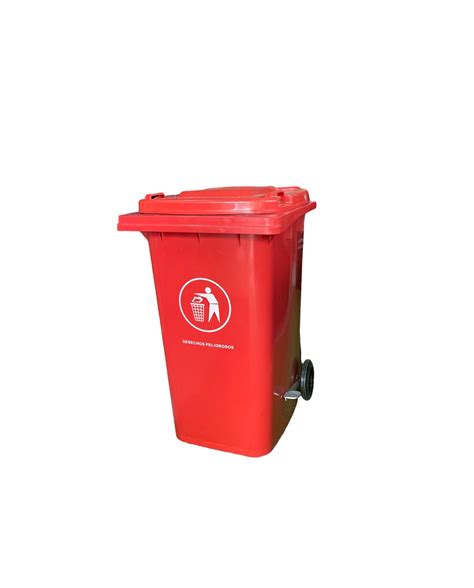 Contenedor Rojo Para Residuos Peligrosos Contenedor Rpbi Para Desechos