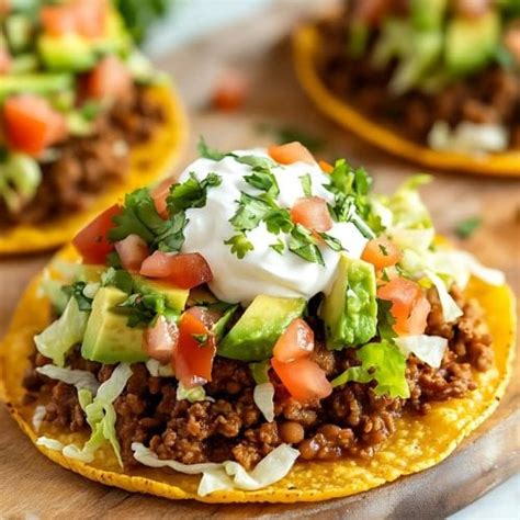 Easy Ground Beef Tostadas Insanely Good