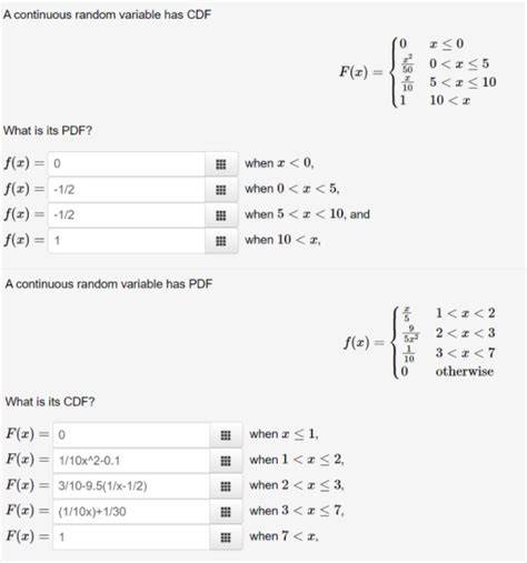 Solved A Continuous Random Variable Has CDF 0 F X 50 3
