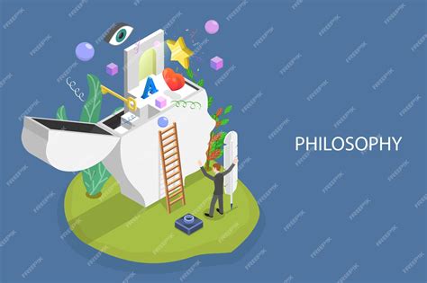 Premium Vector | 3D Isometric Flat Vector Conceptual Illustration of Philosophy Study