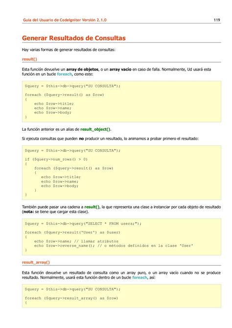 Guia Codeigniter Isaacvqz Página 119 Flip Pdf En Línea Pubhtml5